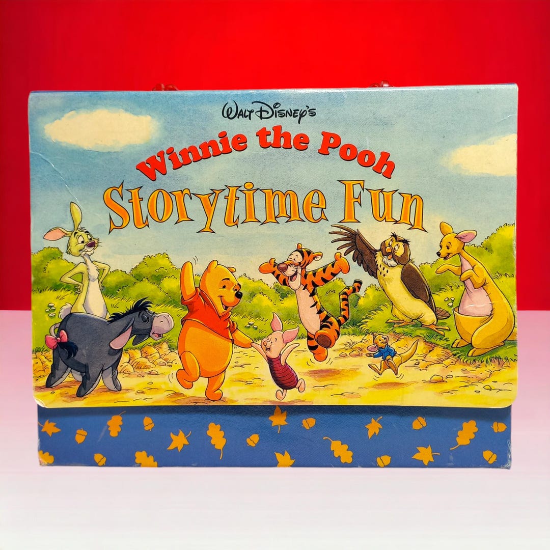Winnie the Pooh Storytime Fun 4 Books Set With Box. 1998 Vintage Walt ...