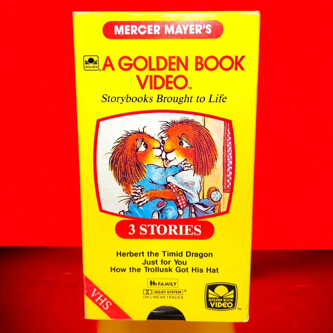 Mercer Mayer's A Golden Book Video; VHS, 1985; 3 Stories. VG Condition ...
