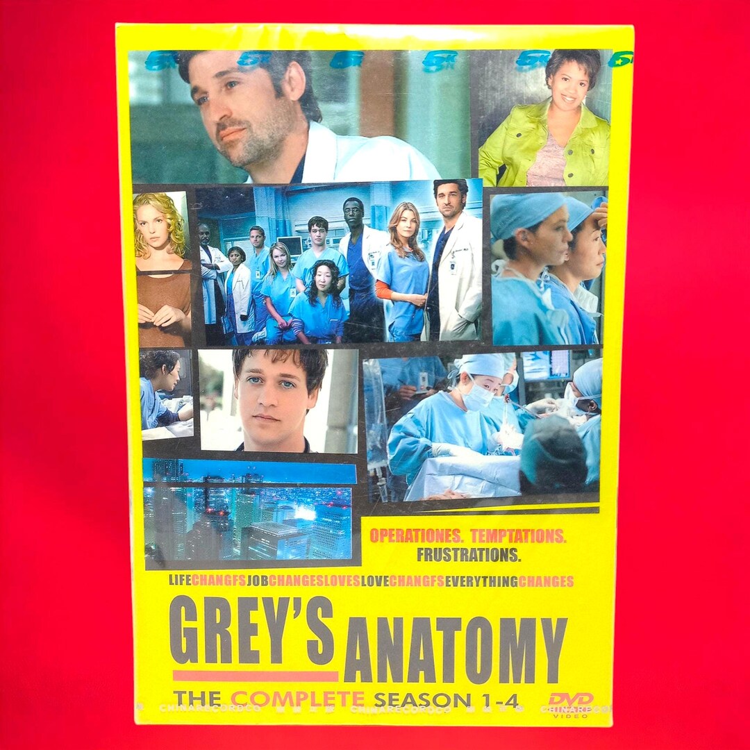 Grey's Anatomy Dvds New. Complete Season 1-4.ultra Rare Chinese 5K ...