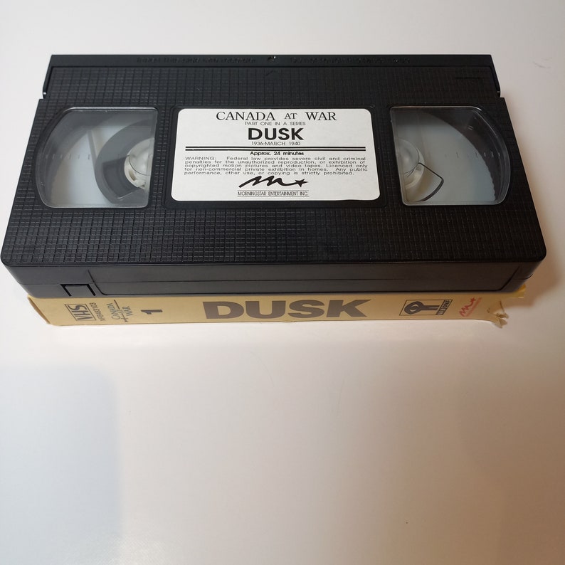 VHS Canada at War Part One in A Series. DUSK 1936-MARCH 1940. History ...