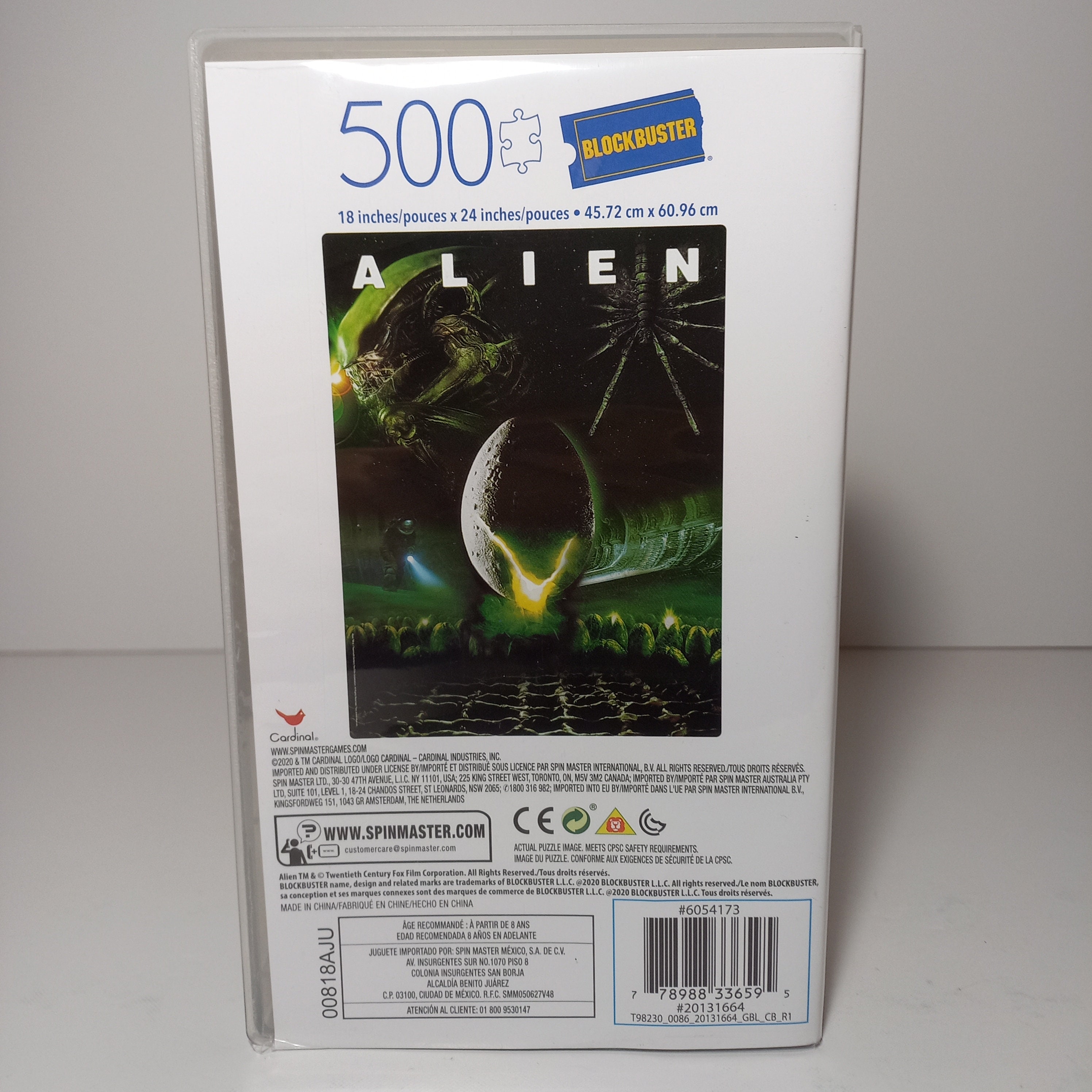 Blockbuster Video Alien the Movie Poster Puzzle 500 Piece 18x24 ...