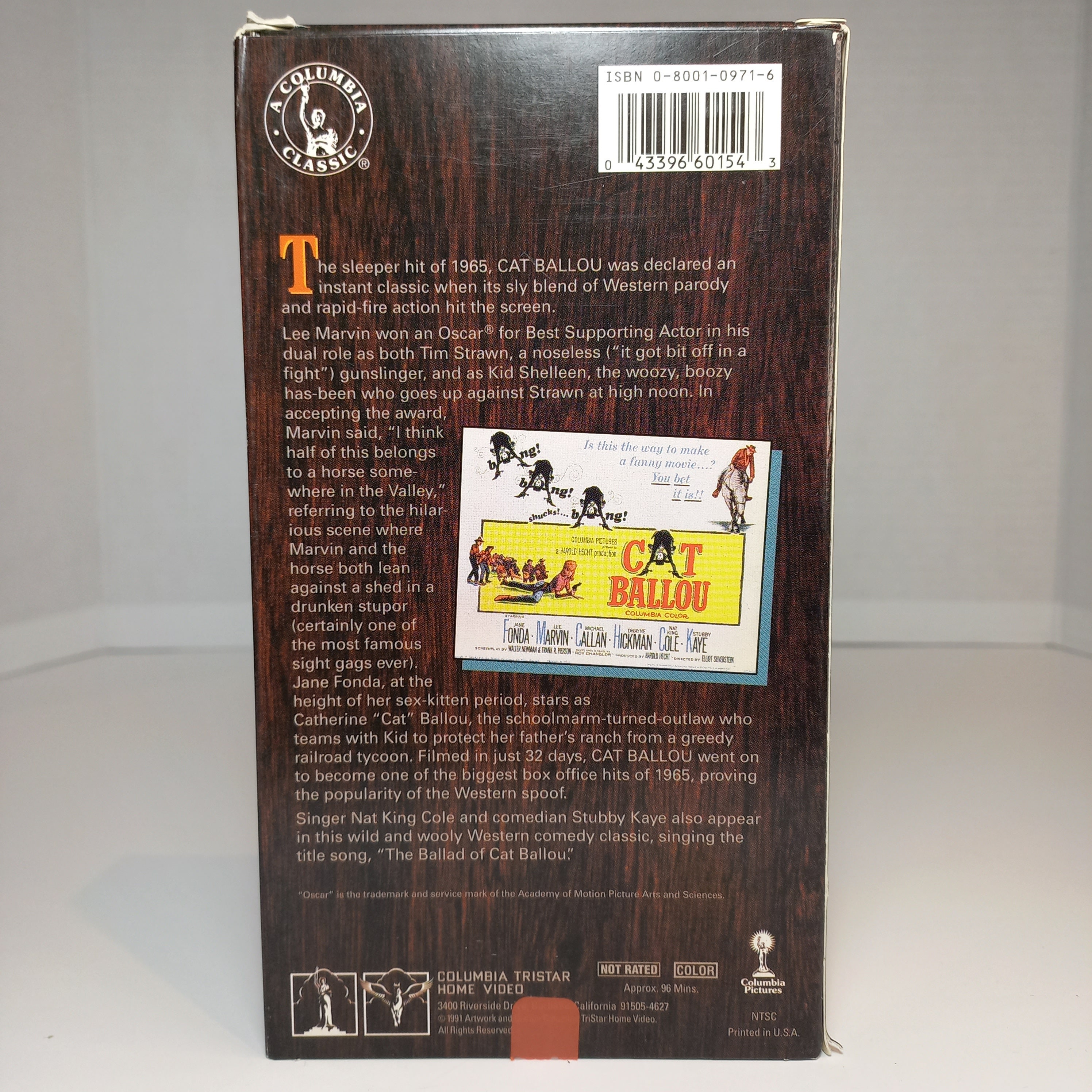Cat Ballou VHS Video Tape Cassavete. Movie Jane Fonda. Western. Pre ...