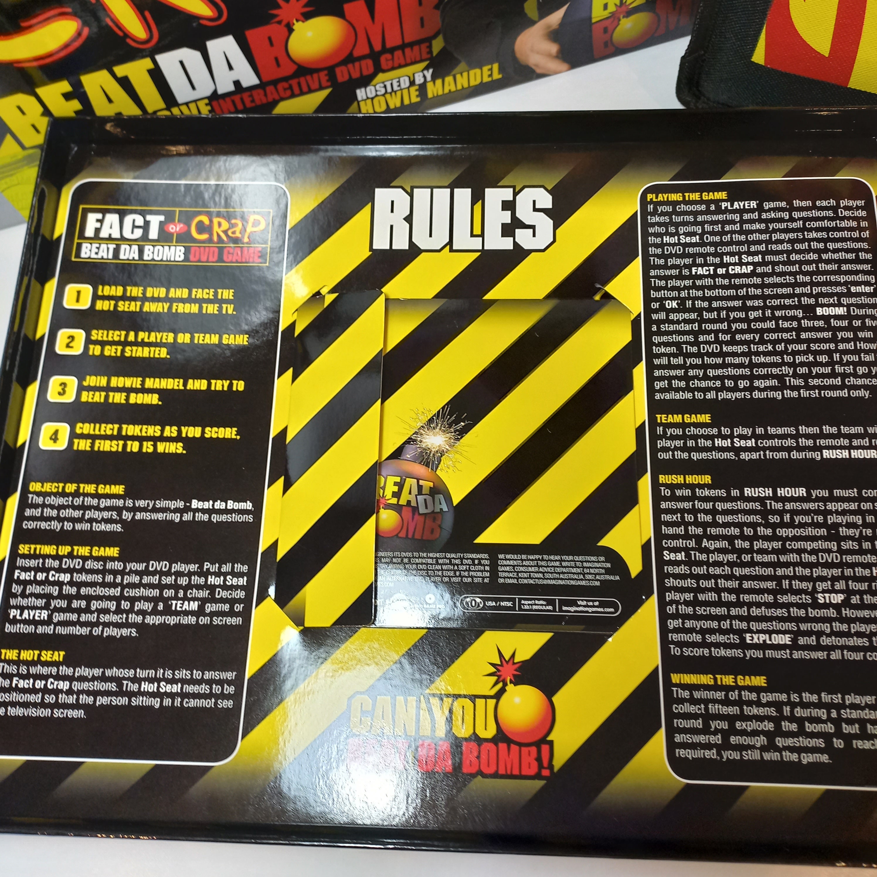 Fact or Crap: Beat Da Bomb DVD Game, 2007 Open Box, New Inside. Gift ...