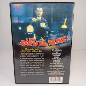 Bela Lugosi in the Devil Bat Classic Dvd. Pre Owned Collectible 2002 - Etsy