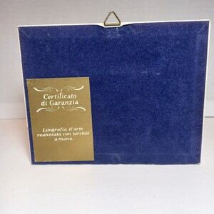 Lady Angela Wall Picture Fram House Made in ITALY 1980’s Item Gold Foil ...