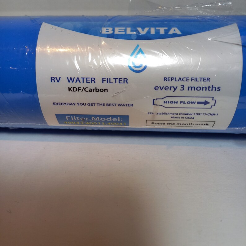 Belvita RV Water Filter Cartridges Kdf/carbon for 40043 40013 40041 New ...