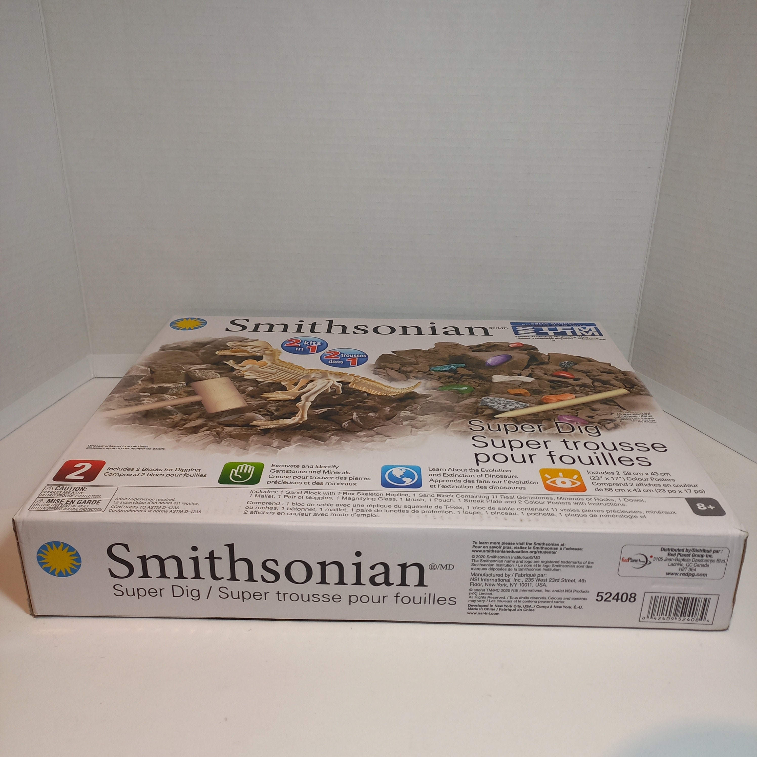 New Smithsonian 2-IN-1 Super Dig Set for Kids and Adults Gemstones and ...