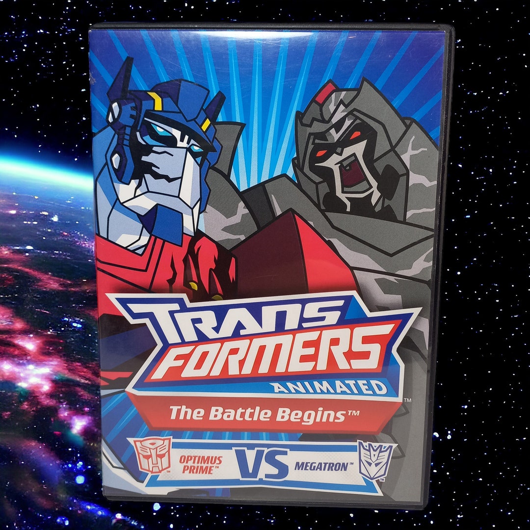 Transformers Animated the Battle Begins Optimus Prime Vs Megatron DVD ...