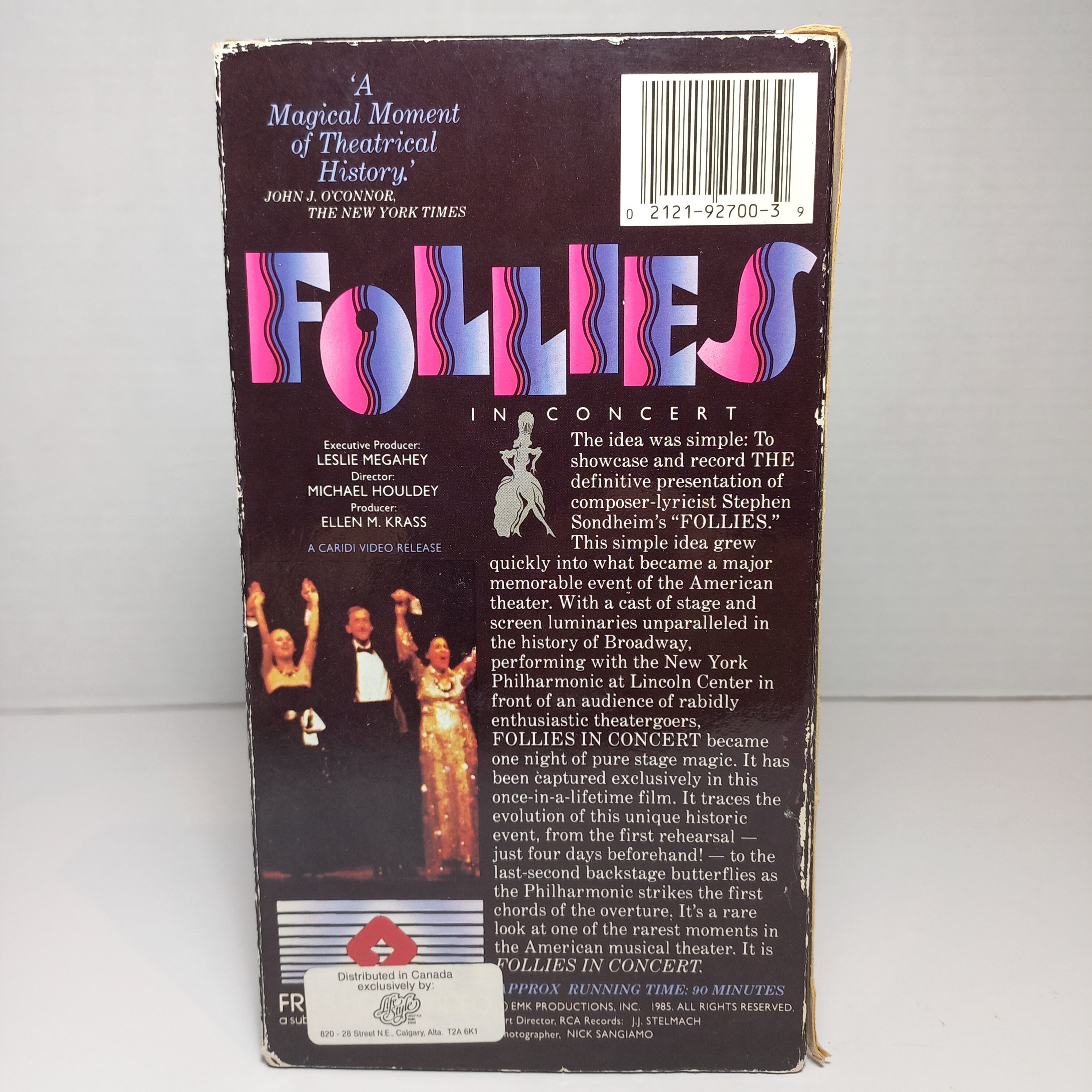 Follies in Concert VHS, 1990. Herbert Ross Dir. James Goldman. Broadway ...