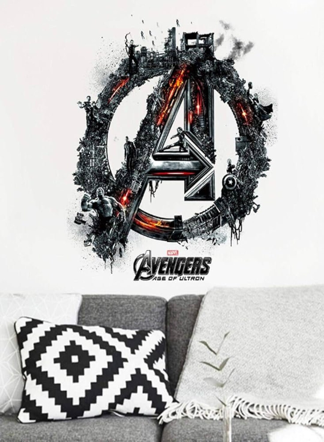 Marvel Avengers Age of Ultron Wall Sticker 40cm ×35cm Approximately ...