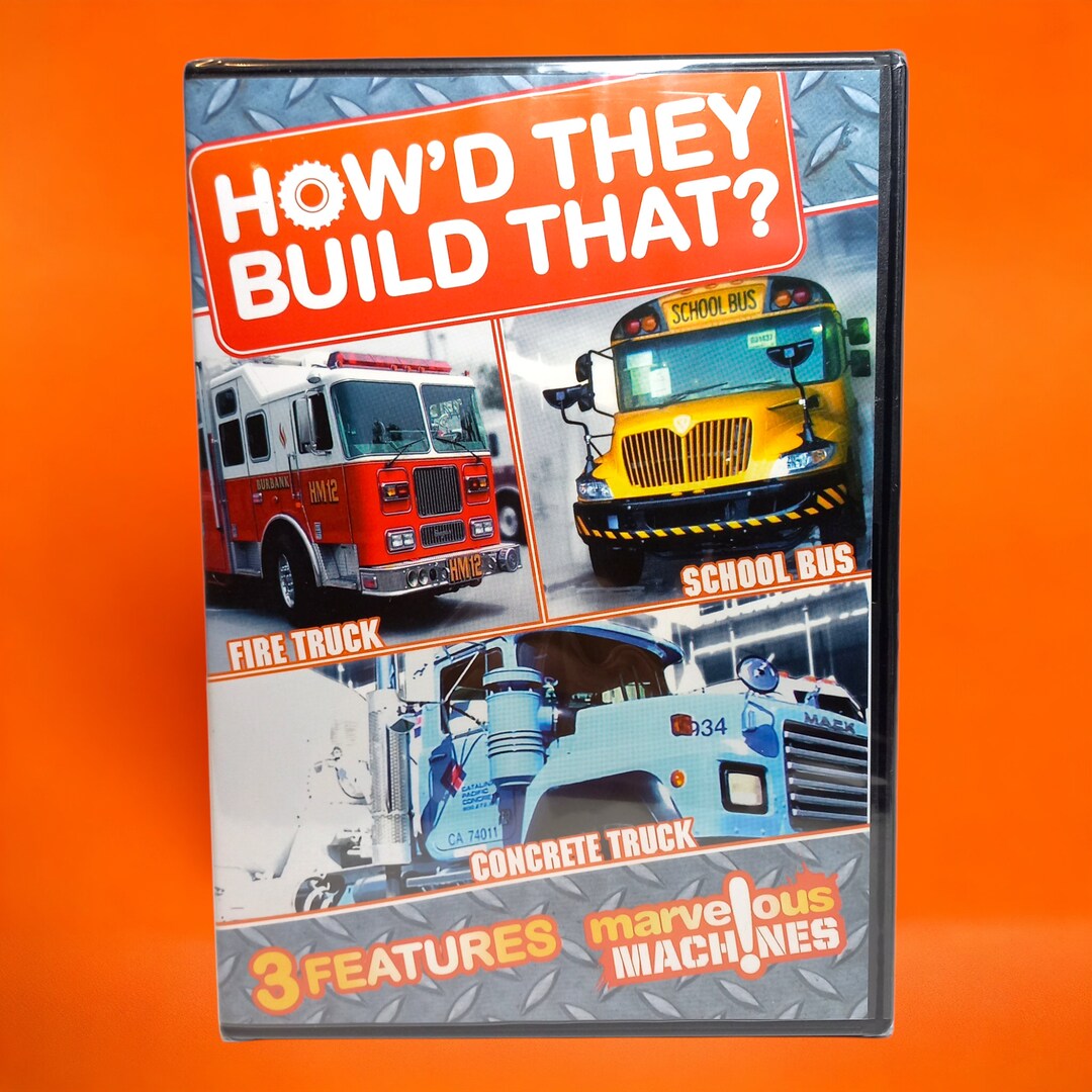How'd They Build That? Fire Truck/school Bus/concrete Truck (DVD, 2012 ...