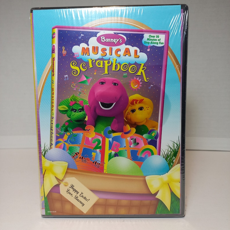 Barney's Musical Scrapbook Music Songs Children's TV Classic Dinosaur ...