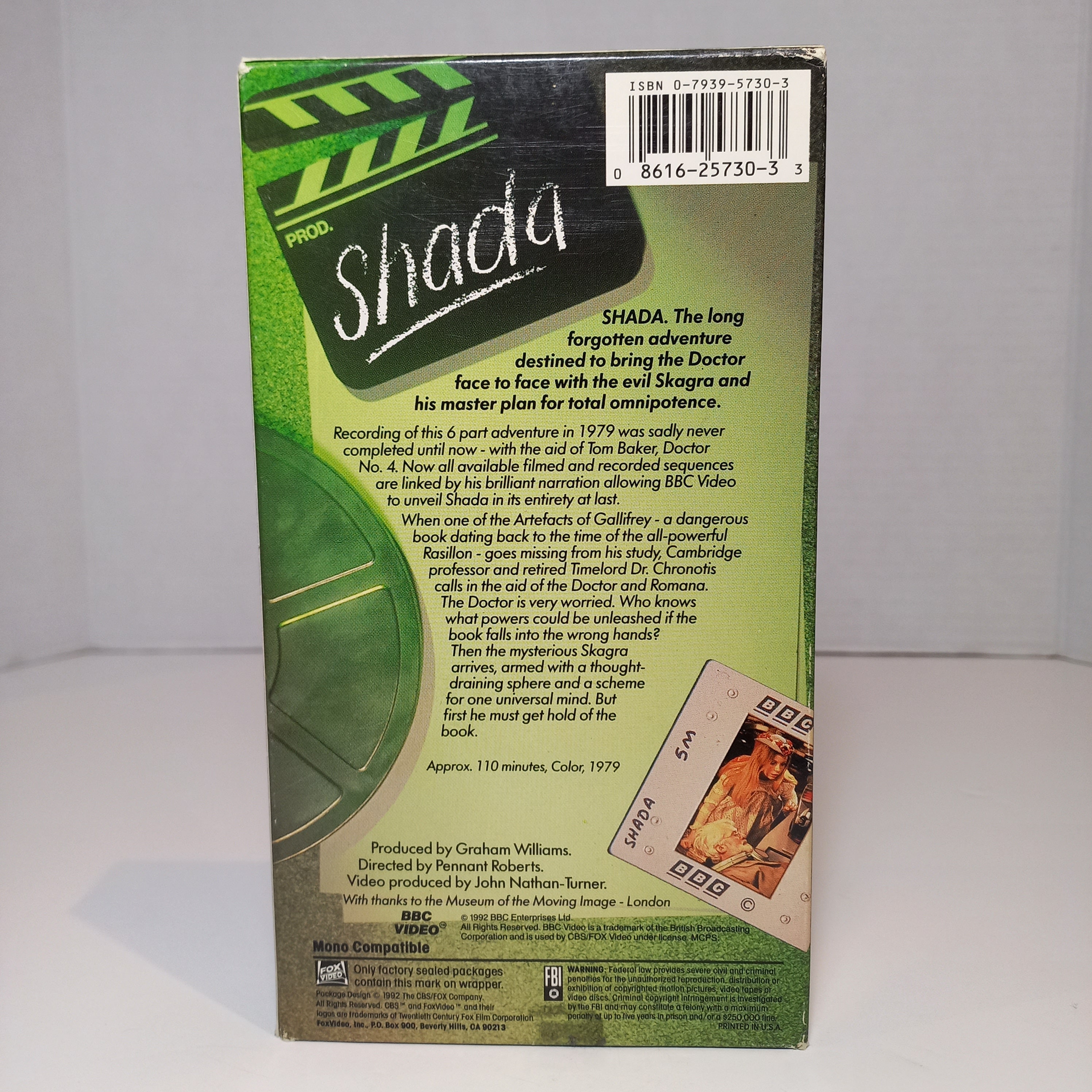 Doctor Who Shada Rare VHS 1979 BBC VIDEO. 55 Mins Presented by Tom ...