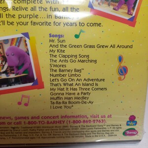 Barney's Musical Scrapbook Music Songs Children's TV Classic Dinosaur ...