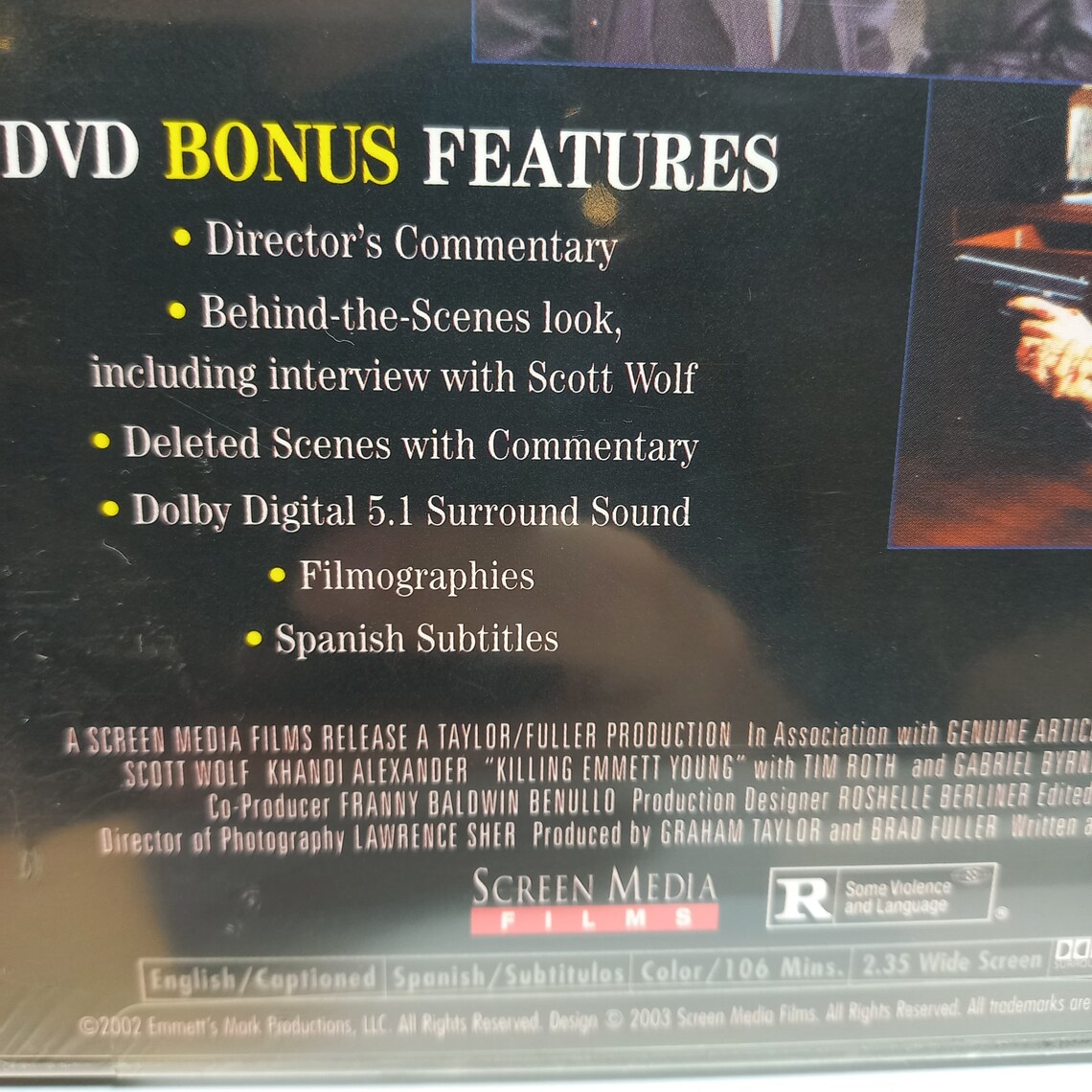 Killing Emmett Young DVD, 2003 Scott Wolf Crime Thriller New Sealed ...