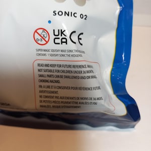 Sonic the Hedgehog Super Magic Squishy Maxi Toy Figure 'sonic 02' Rare ...