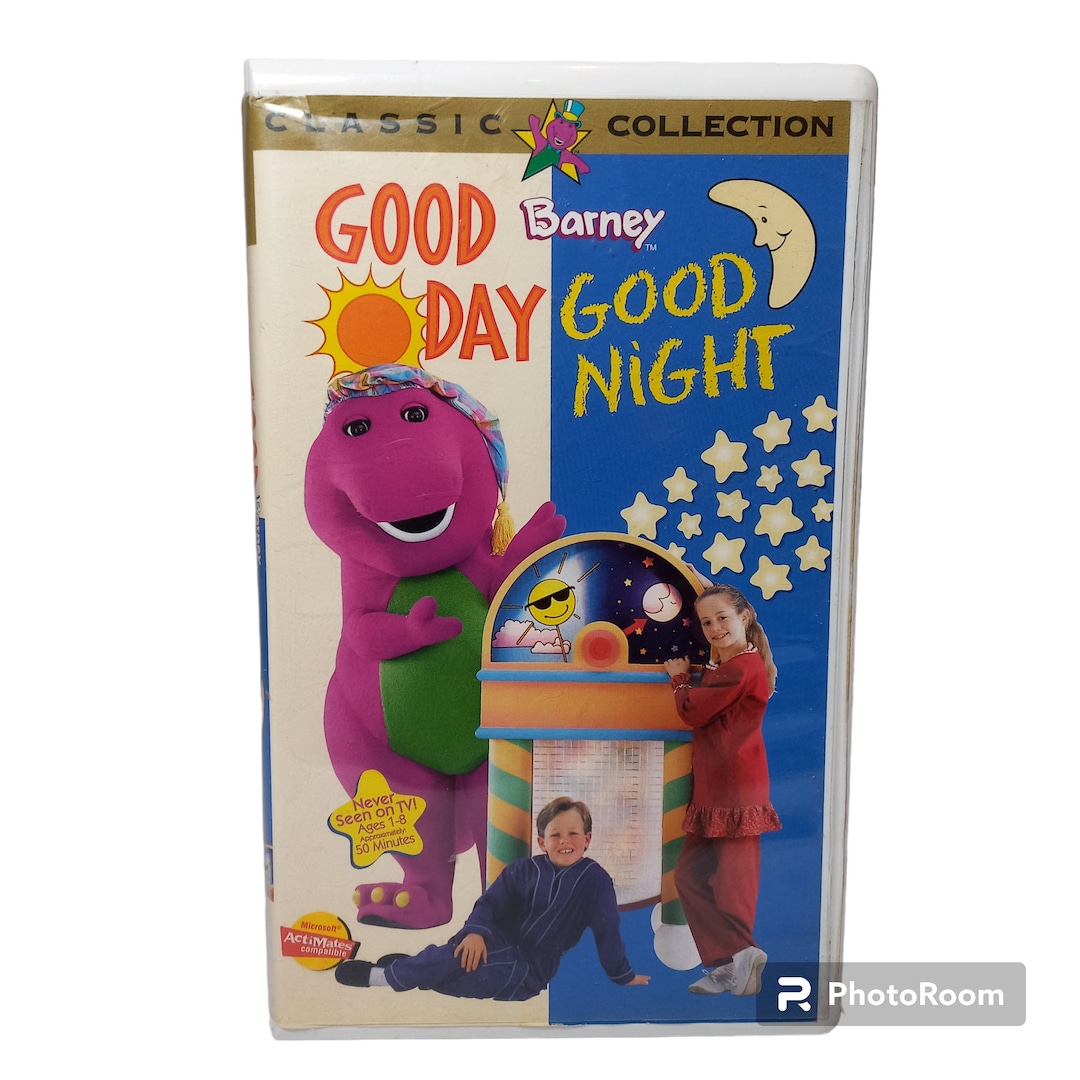 Barney Good Day, Good Night VHS, 1997 Clam Shell Classic Collection ...