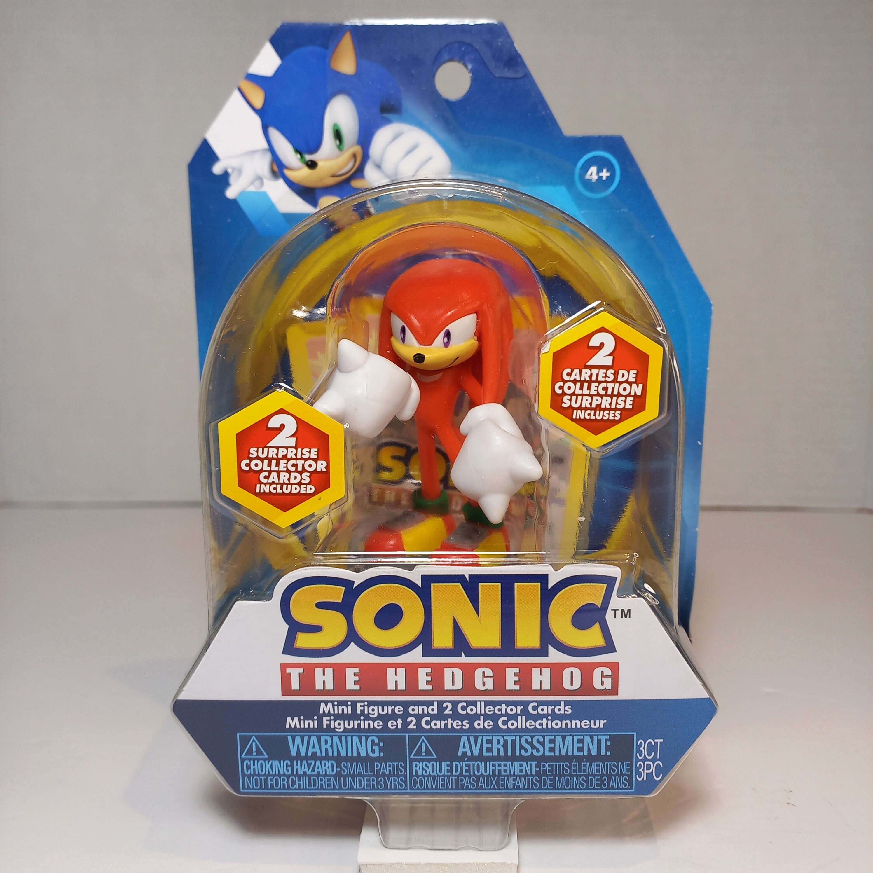 Sonic the Hedgehog KNUCKLES 3mini Figure & 2 Collector Cards New ...