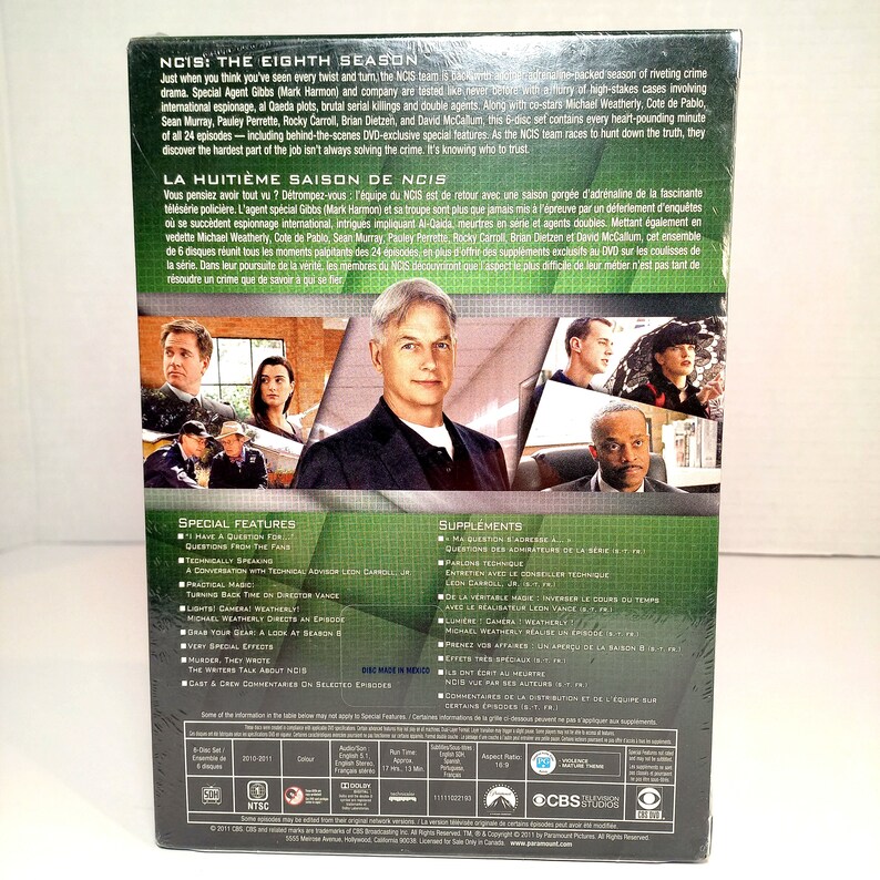 NCIS: the Eighth Season Dvds 2011 Canadian Release Collectible New ...