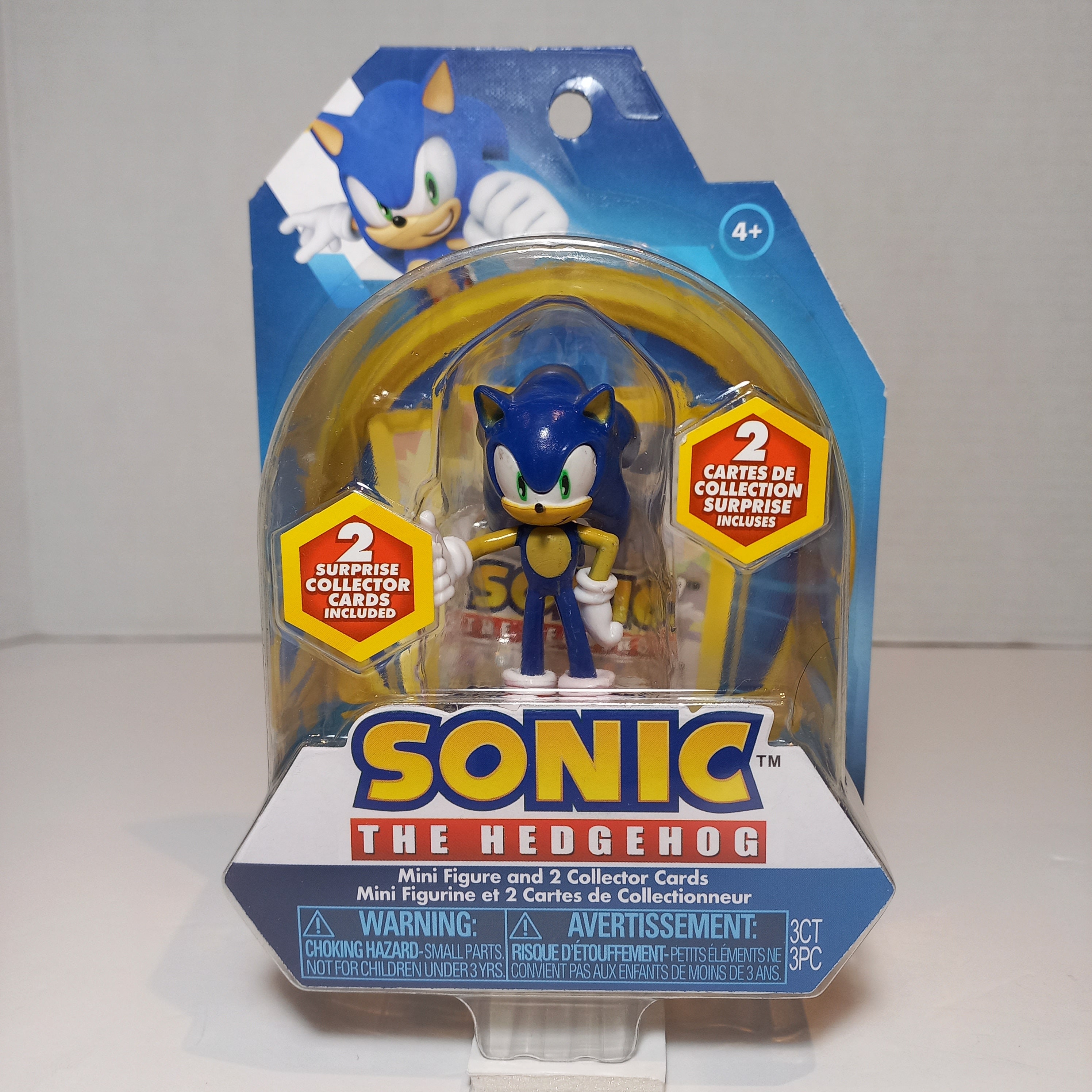 Sonic the Hedgehog, Sonic 3"mini Figure & 2 Collector Cards New ...