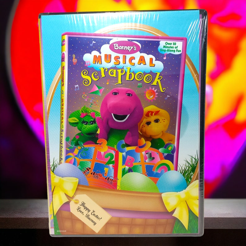 Barney's Musical Scrapbook Music Songs Children's TV Classic Dinosaur ...
