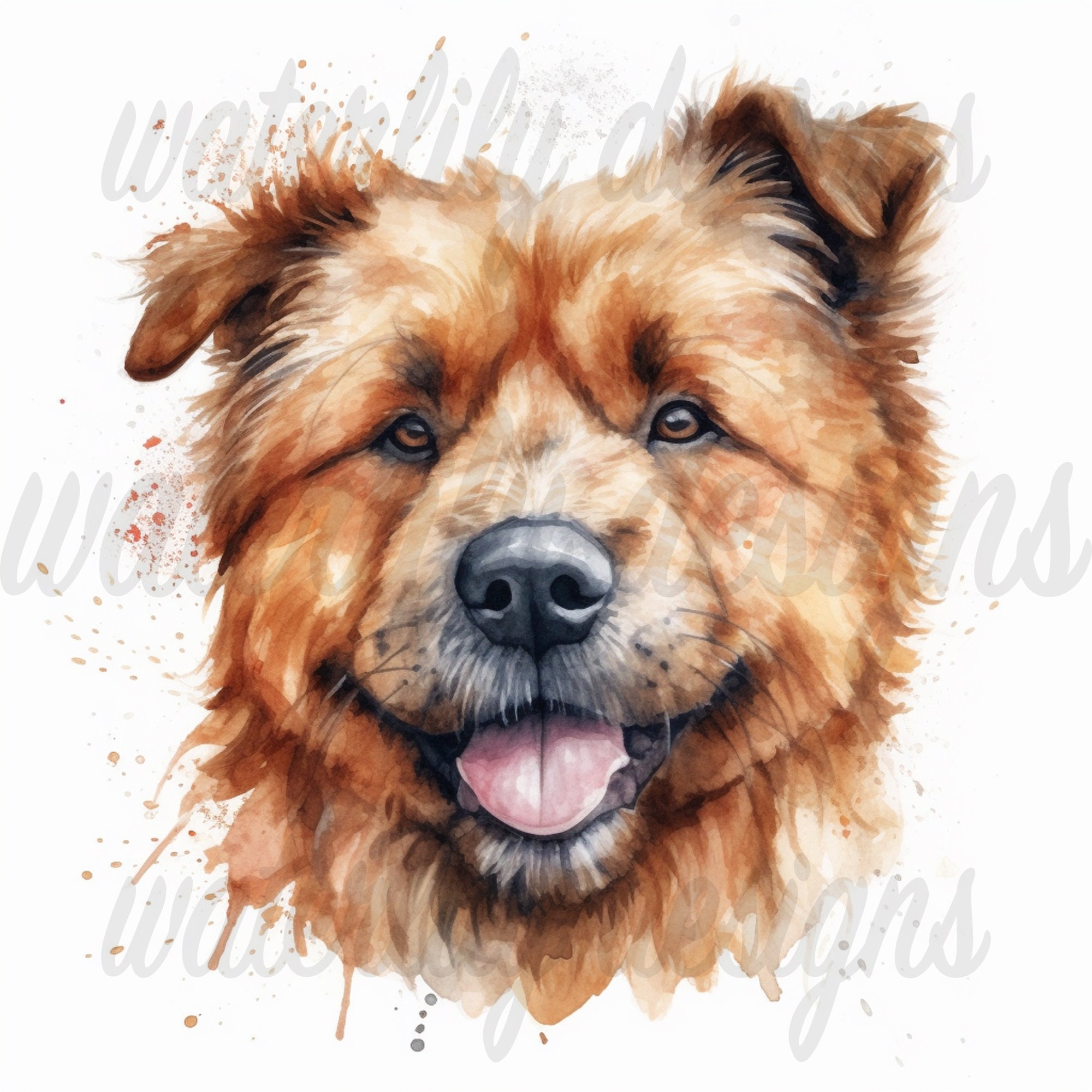 Chow Terrier Clipart Bundle 13 High Quality Vibrant Jpgs, Printable ...