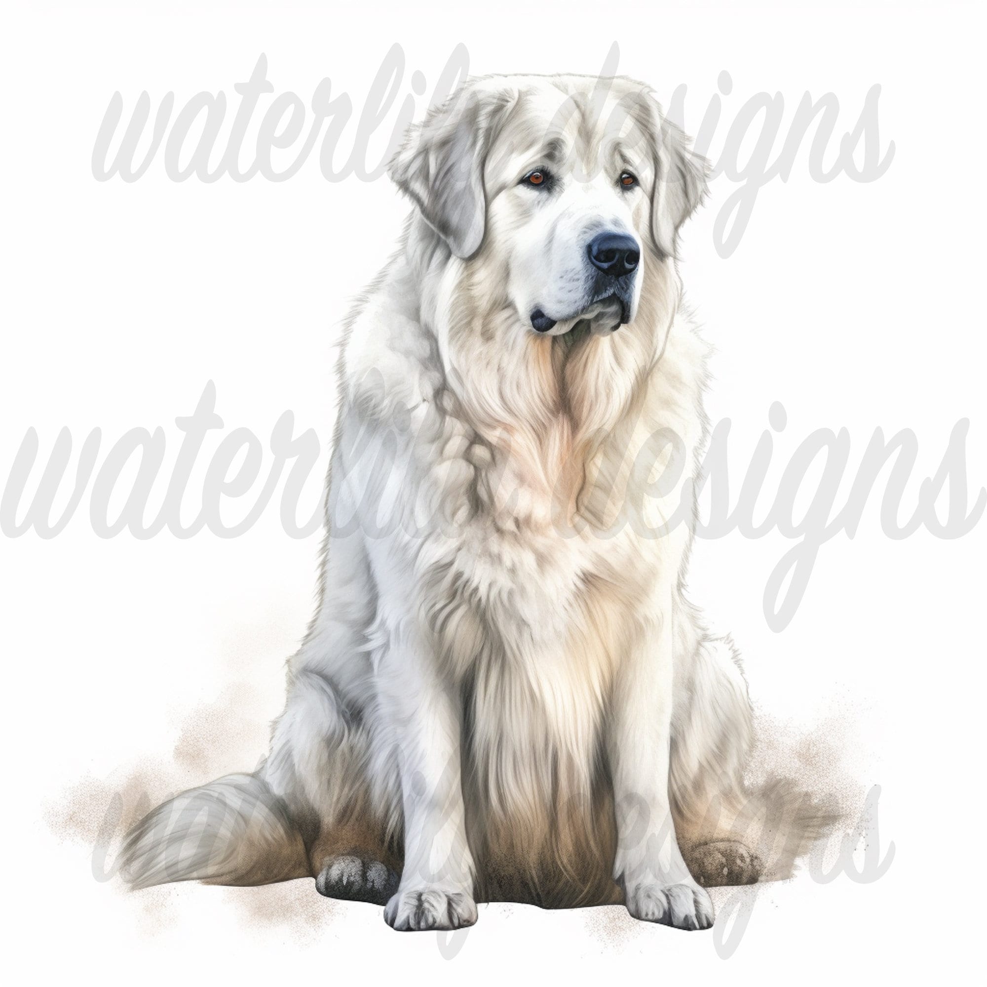 Great Pyrenees Clipart Bundle 11 High Quality Vibrant Jpgs, Printable ...