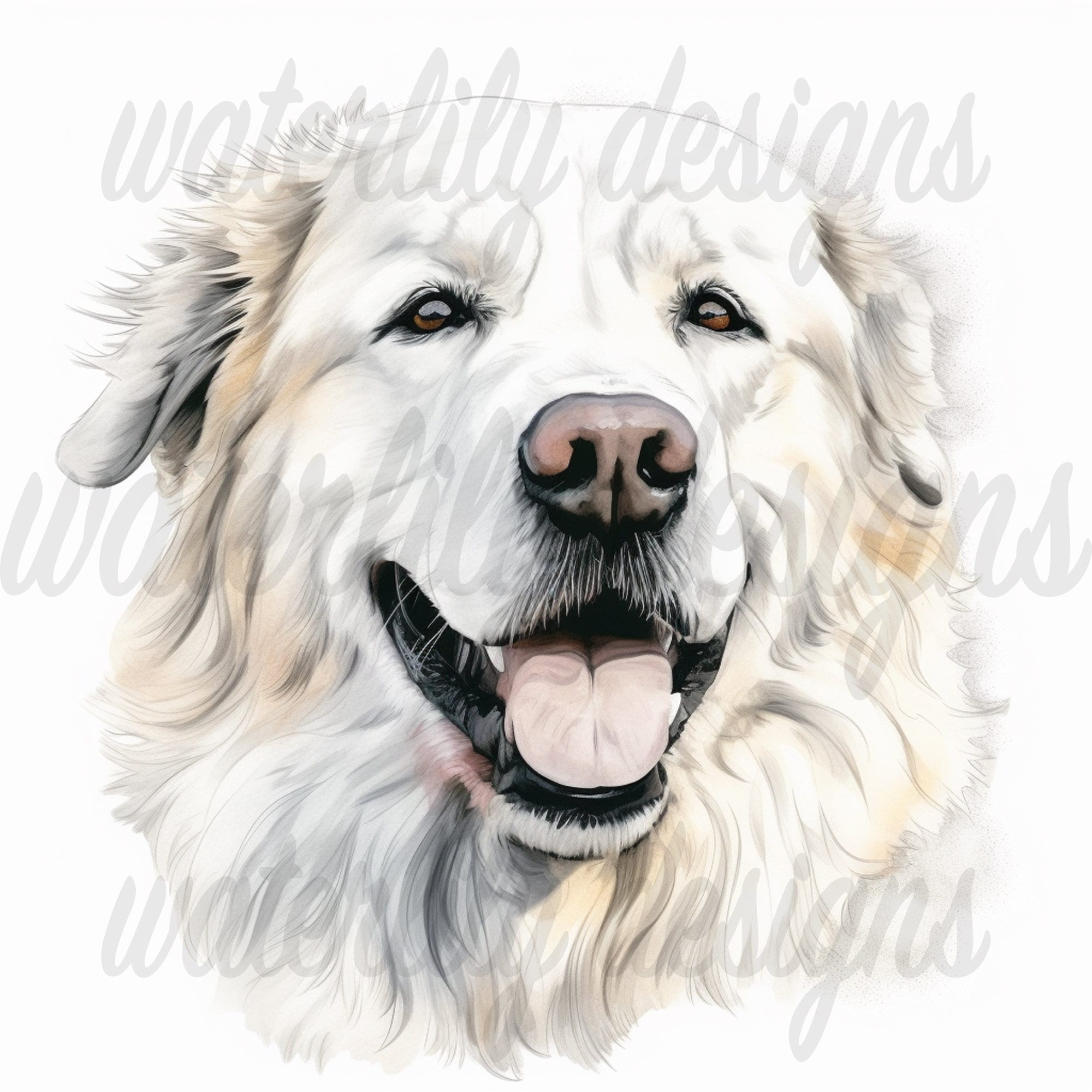 Great Pyrenees Clipart Bundle - 11 High Quality Vibrant Jpgs, Printable ...