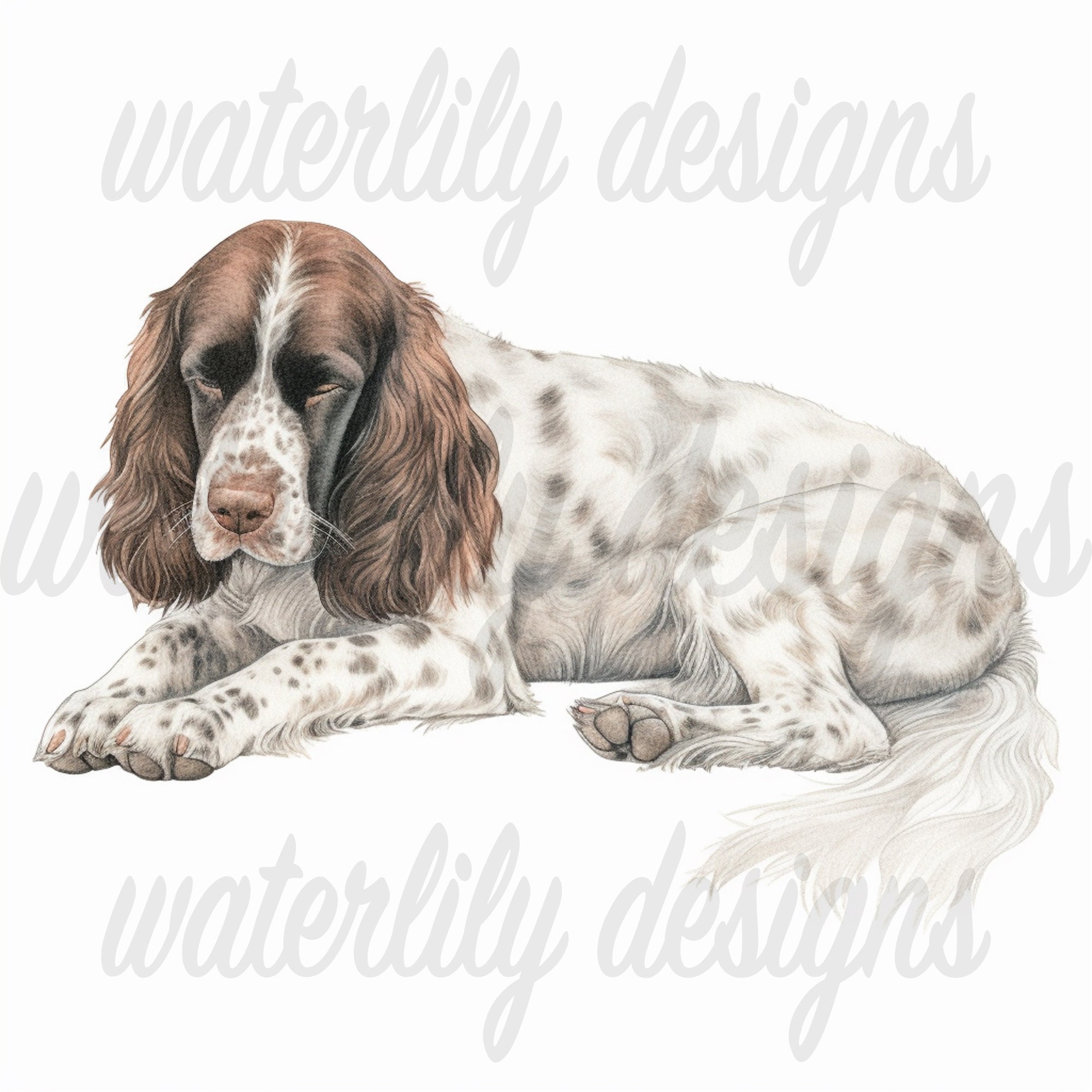 Springer Spaniel Clipart Bundle - 10 High Quality Vibrant Jpgs ...