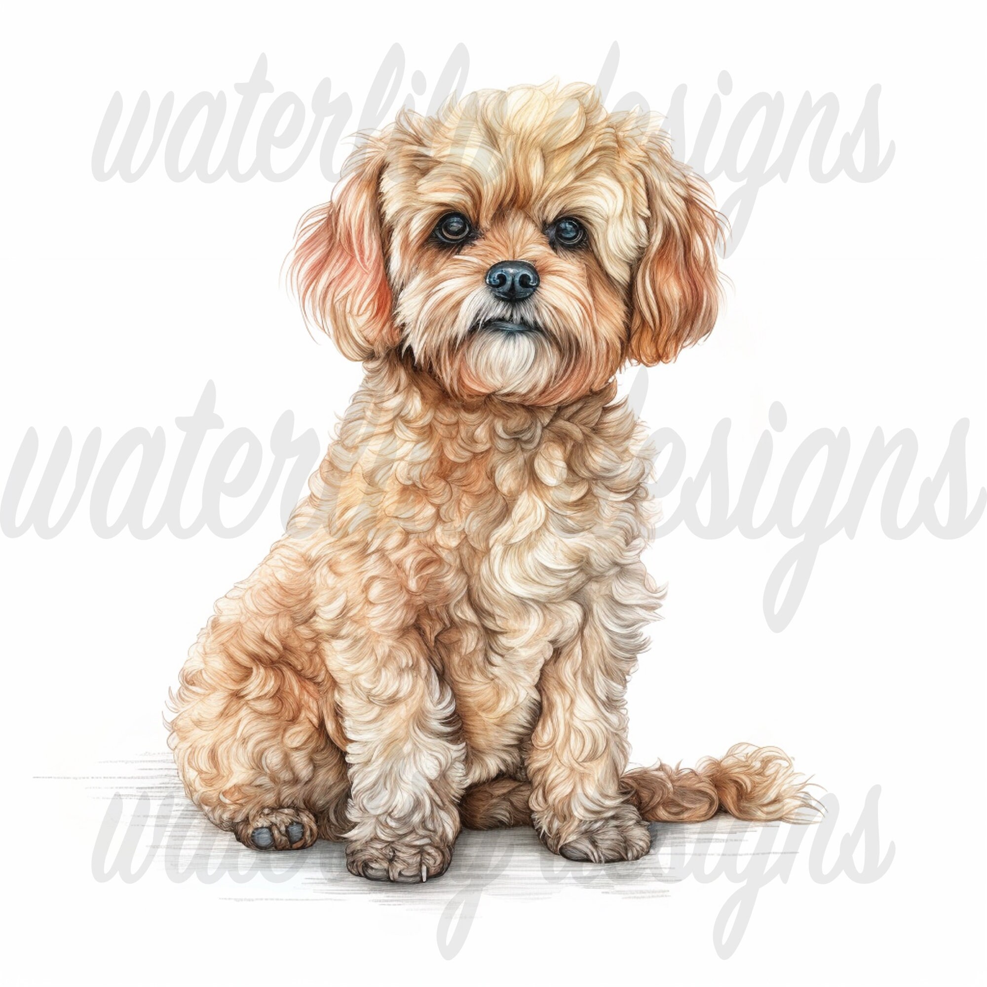 Peekapoo Clipart Bundle - 12 High Quality Vibrant Jpgs, Printable ...