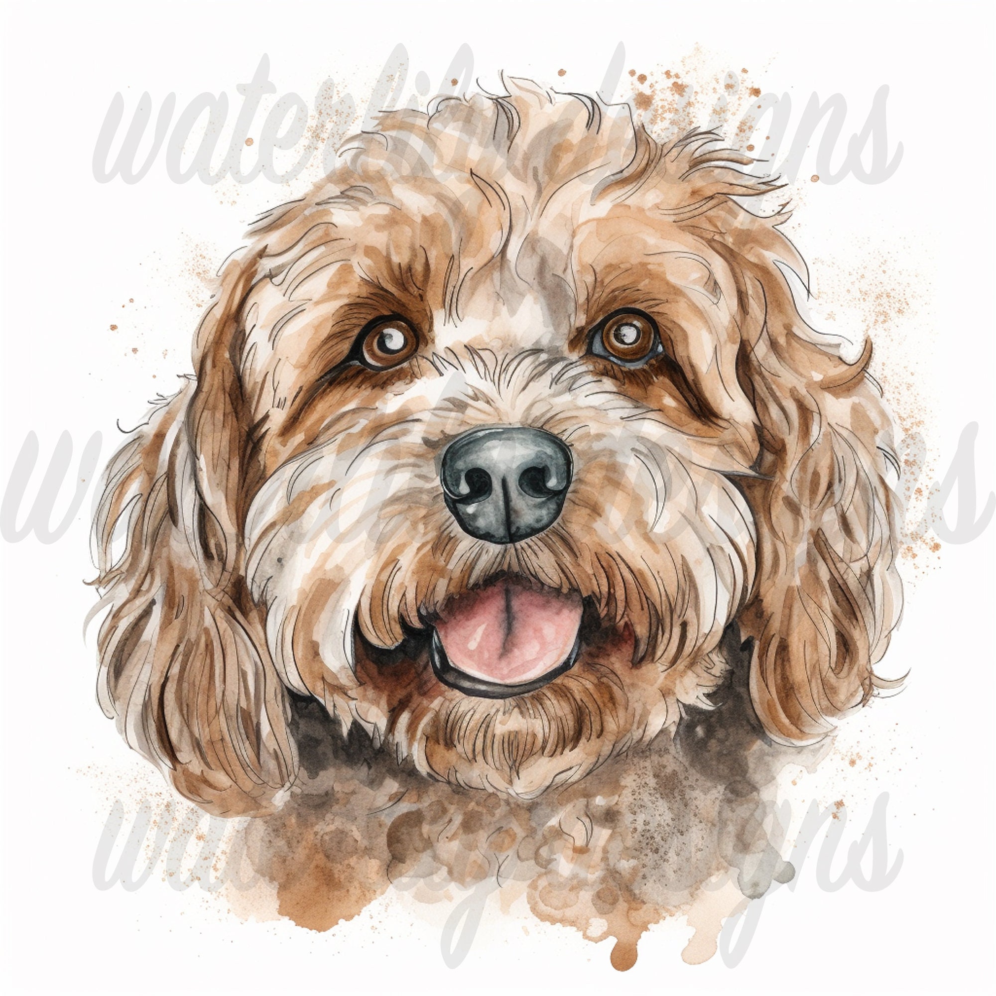 Cockapoo Clipart Bundle - 16 High Quality Vibrant Jpgs, Printable ...