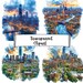 USA Cityscape Clipart Bundle: 30 American Landmarks (digital Download ...