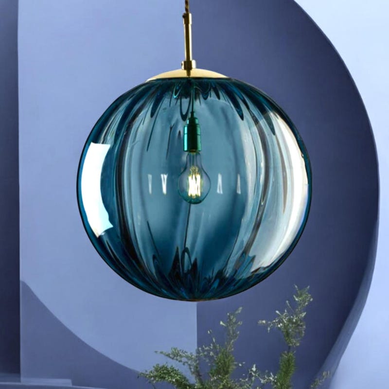 Glass Pendant Lights - Etsy