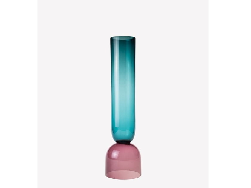 Set of 5 Handmade Glass Vase Elegant Home Décor in Multiple Colors and ...