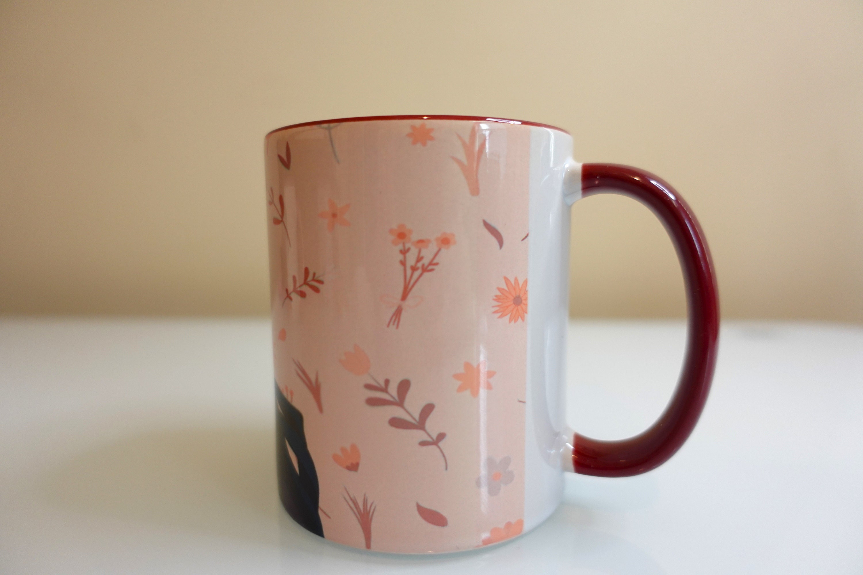 Demonslayer: Nezuko X Kanroji Mug maroon - Etsy