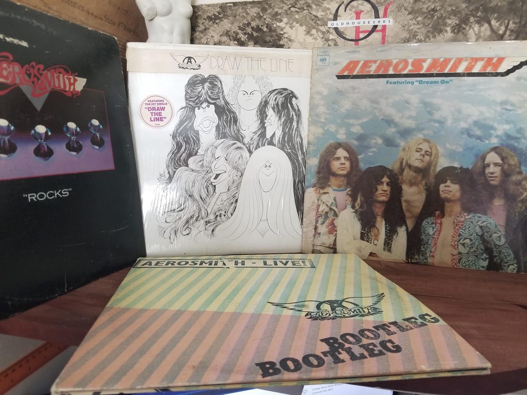 Vinyl Record-aerosmith-4 Lps rocks - Etsy