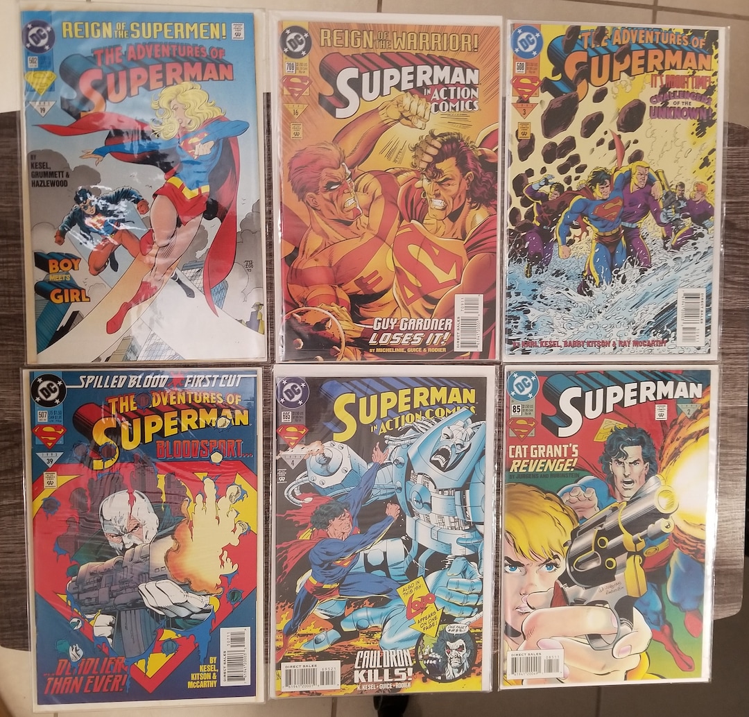 The Adventures of SUPERMAN.DC COMIC Collection, 6 New Books - Etsy
