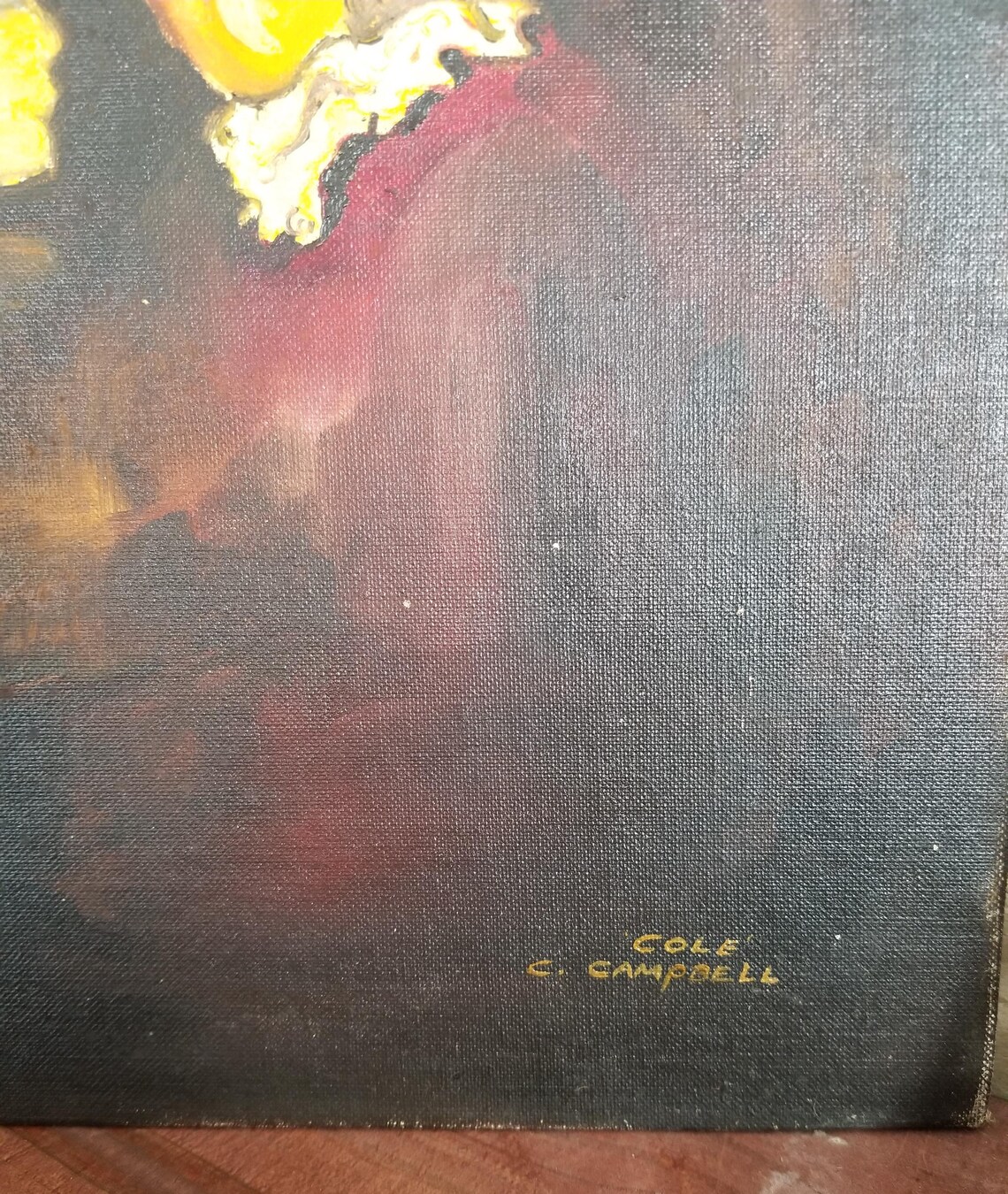 Vintage Painting Genuine Canvas Size 16x20 Signed. - Etsy