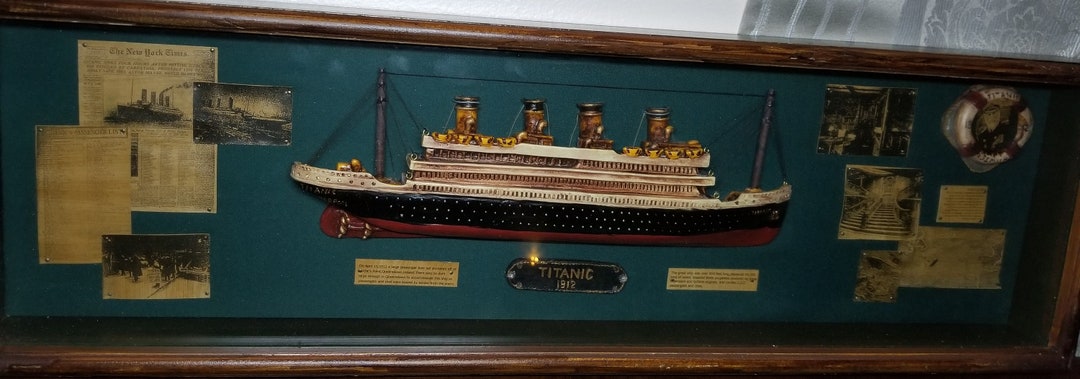 Titanic 1912 Shadow Box 31 1/2 X 9 1/2 - Etsy