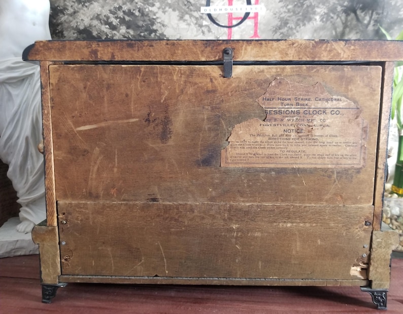 Sessions Clock Co Antique Mantle Clock With Key. working - Etsy