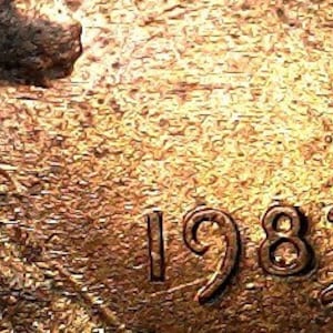 US One-cent-coin 1983 Memorial & Lincoln- Penny (error on Lincoln's ...