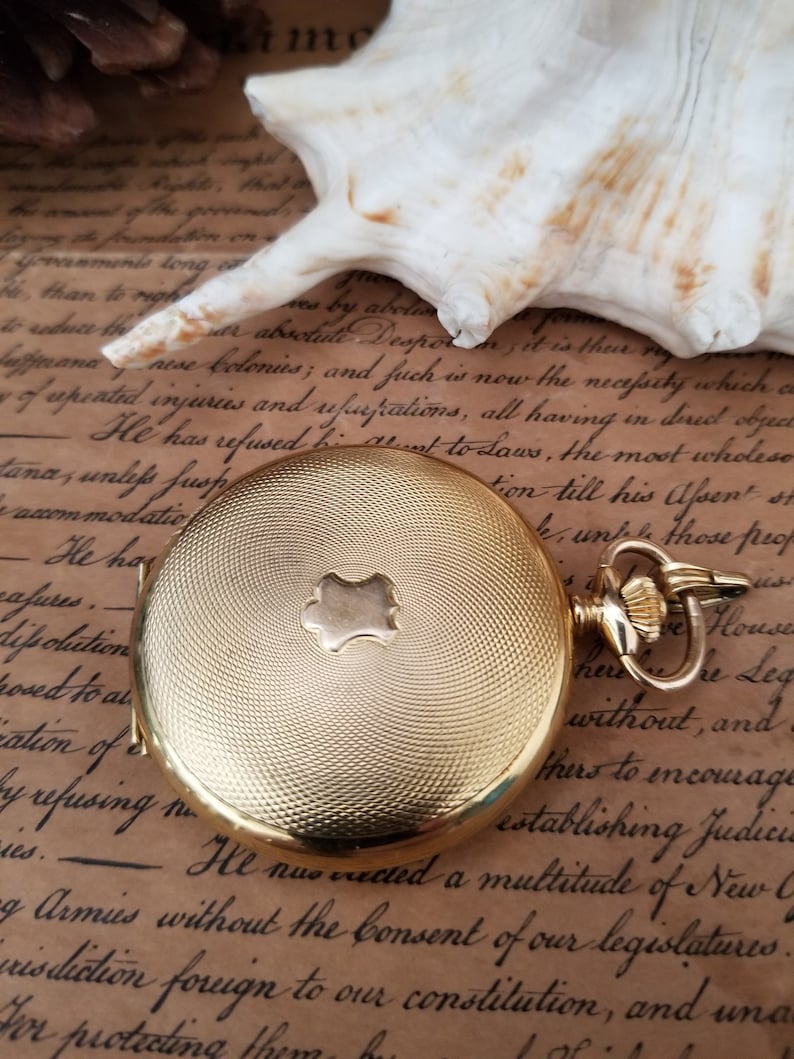 Armex 17 Jewels Incabloc Gold Tone Not Running Pocket Watch and the ...