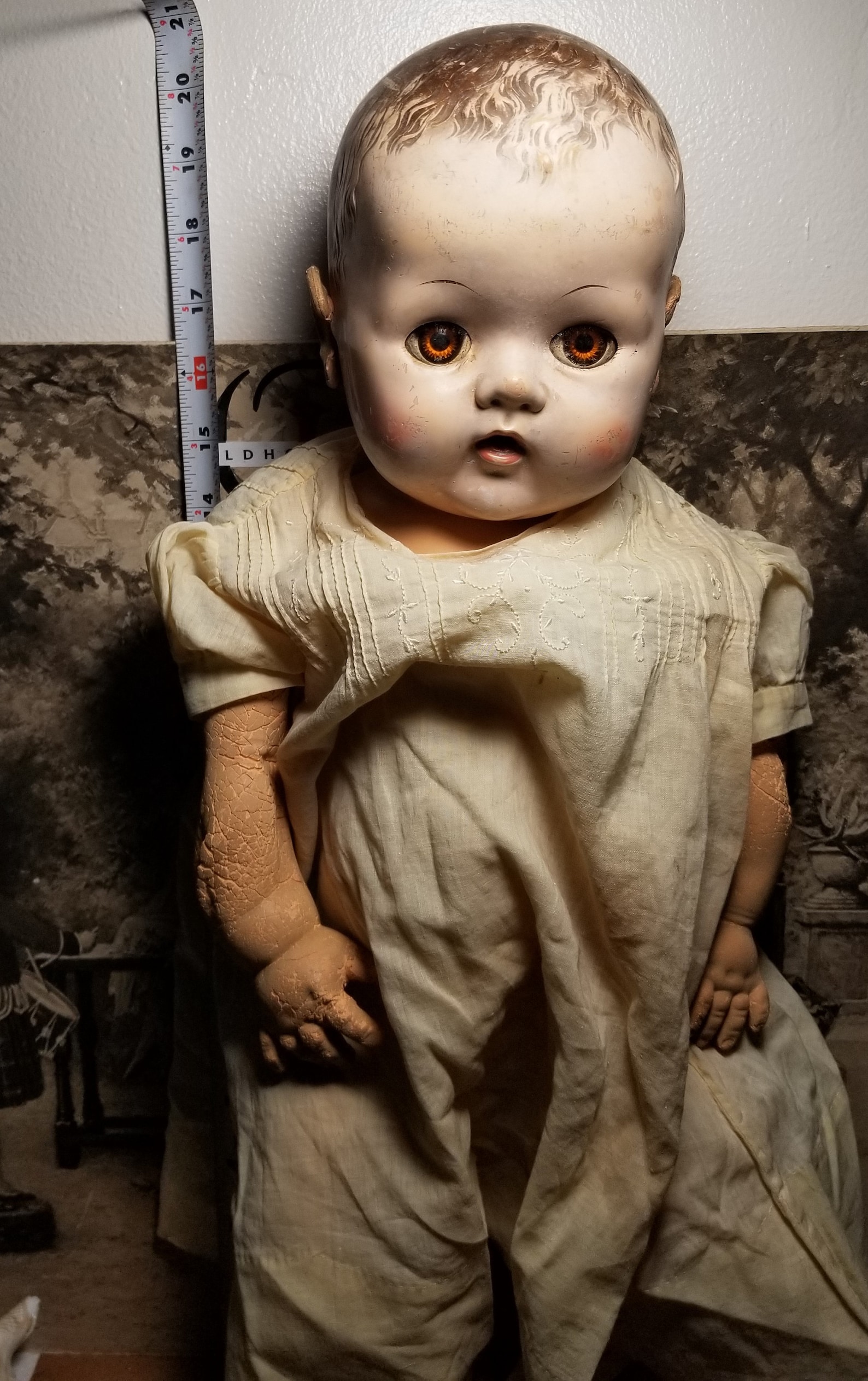 Vintage Collectible Doll Effanbee Baby Doll Applied Ears Drink and Wet ...