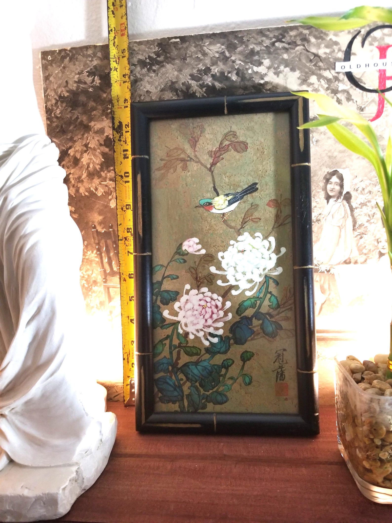 Vintage Japanese Painting on Cork. - Etsy