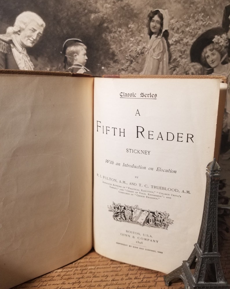A Fifth Reader Stickney Classic Series - Etsy