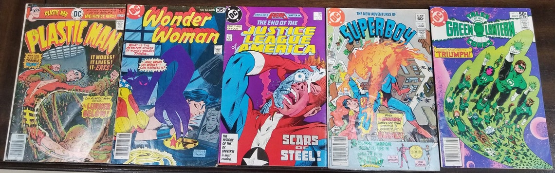 A Collection Mix of DC Comics Book Vintage Lots : 5 Books Years 1976 ...
