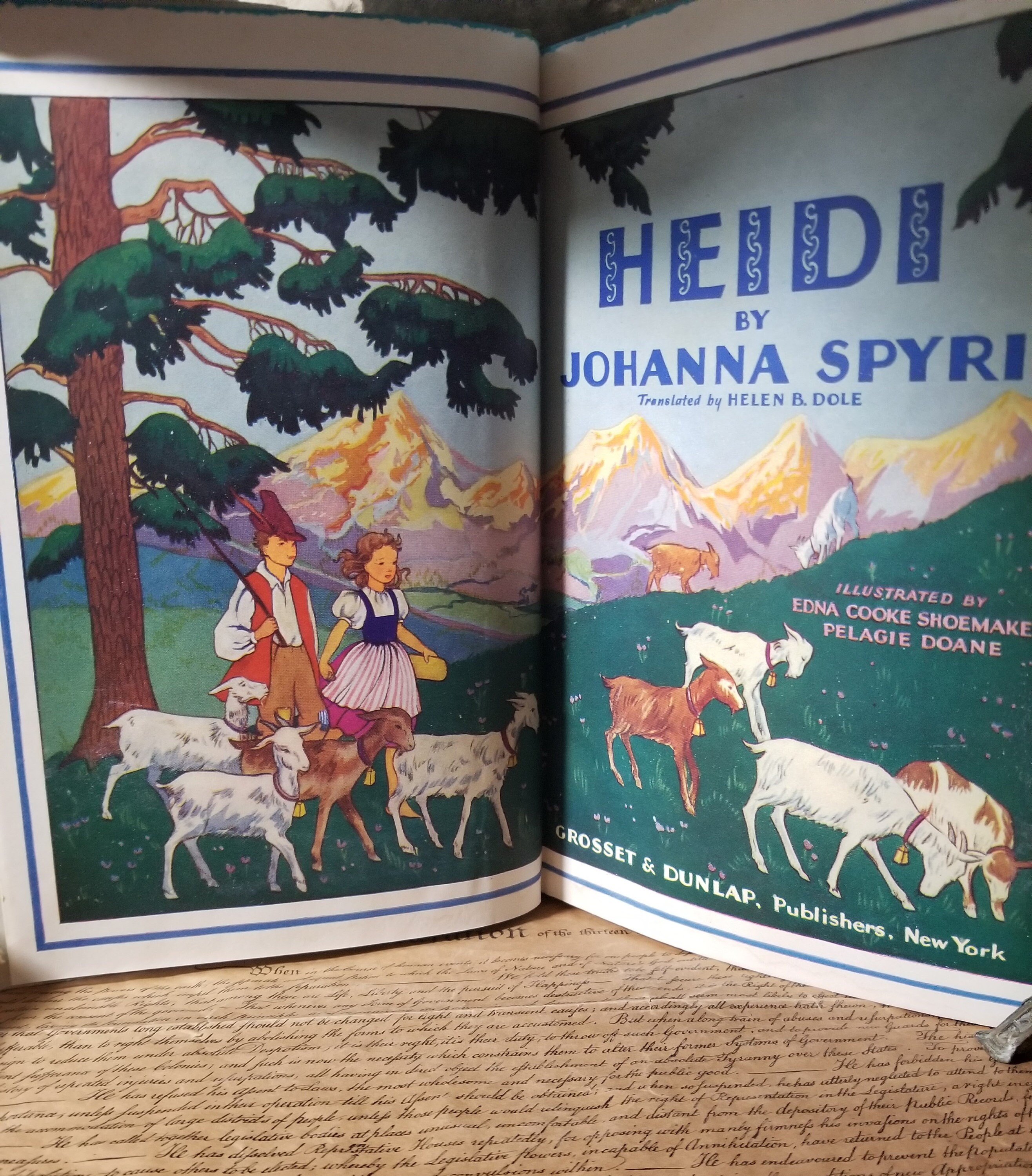 Heidi Published by Grosset & Dunlap Publishers, New York, New York ...