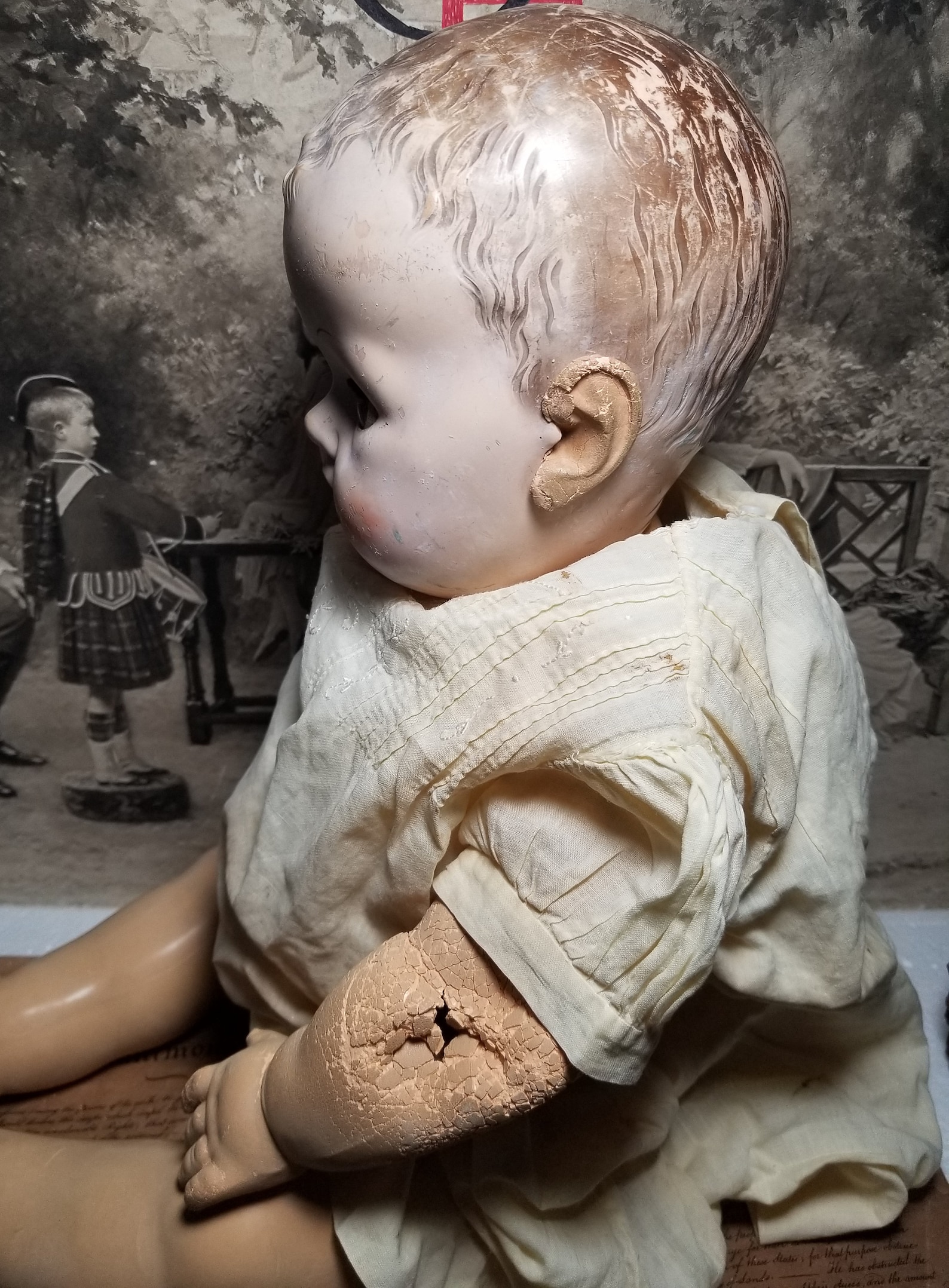 Vintage Collectible Doll Effanbee Baby Doll Applied Ears Drink and Wet ...