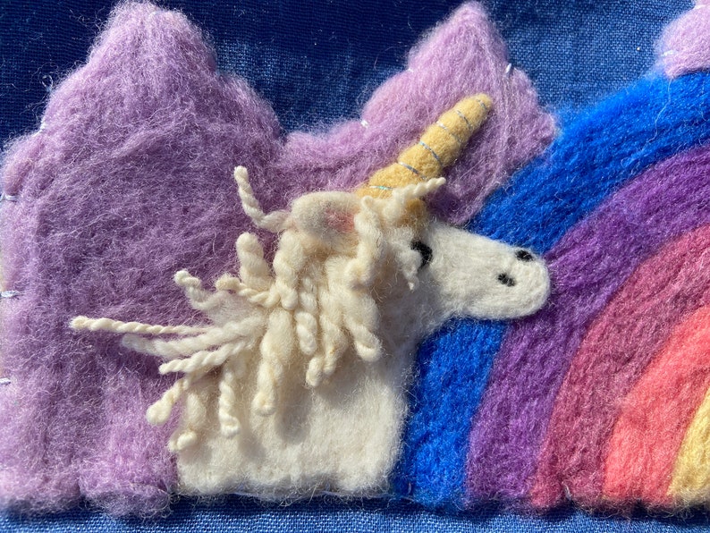 Unicorn Needle Felted 3d Waldorf Crown - Etsy