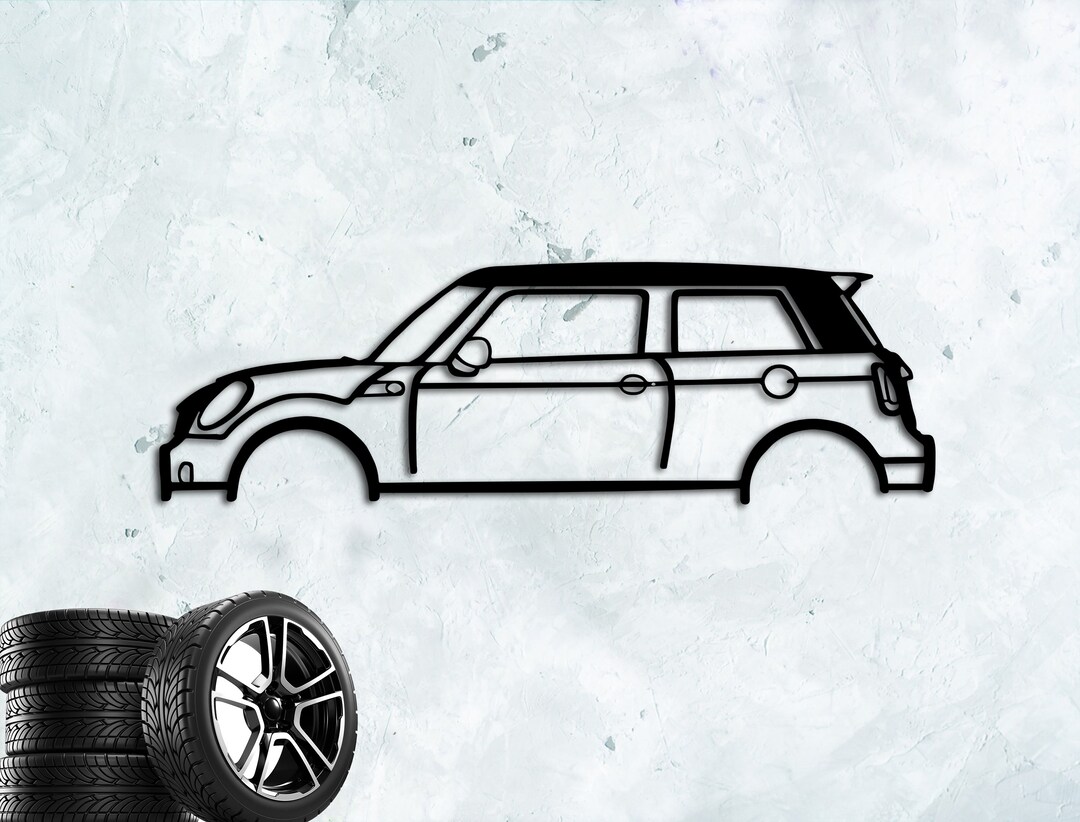 Mini Cooper Car Metal Wall Decor, Sport Racing Garege Wall Art, Mini ...